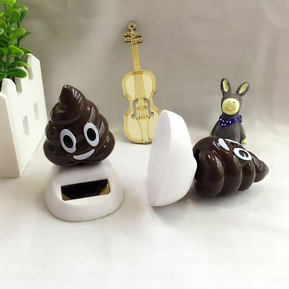 Solar Powered Toys Swing Dancing Poo Shaking Head Dolls Bobbling Head ...