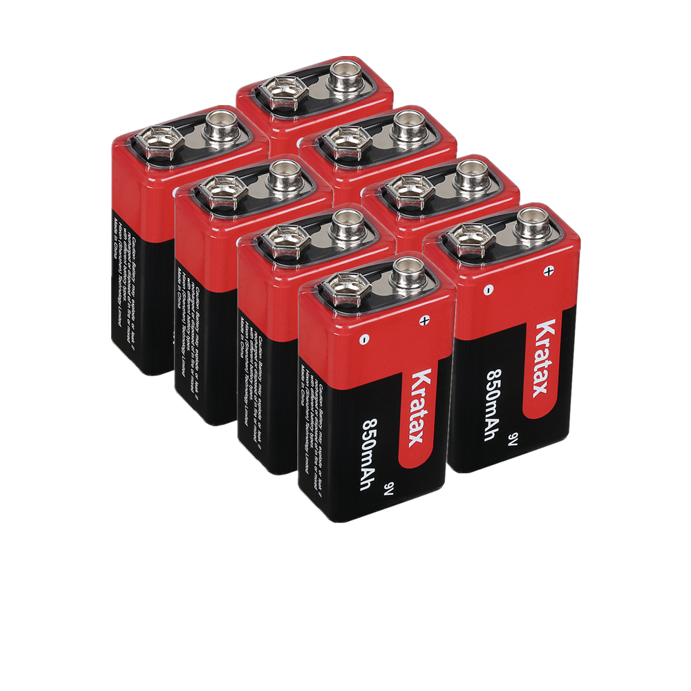 850mAh 9v rechargeable battery li-ion 9 Volt Lithium Batteries 6f22 9v ...