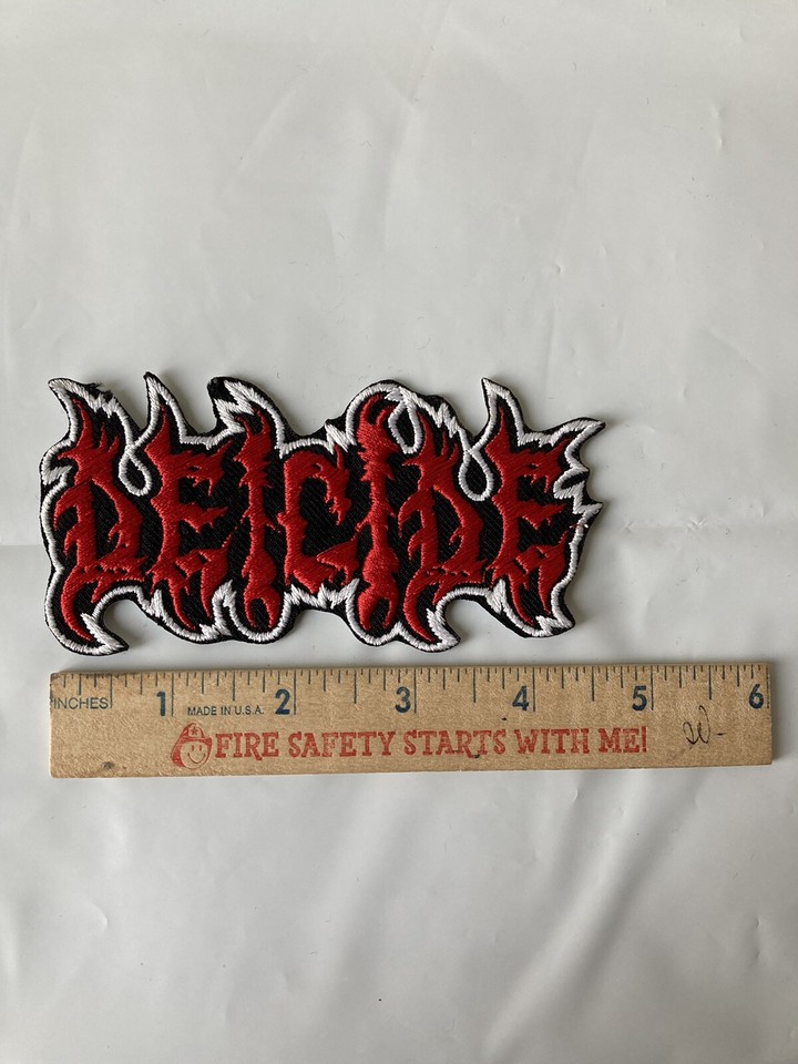 Deicide Red Logo Embroidered Patch | eBay