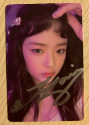 NEWJEANS [GET UP] HANNI Autographed Signed Photo Card PC | eBay