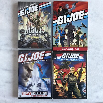 GI Joe DVD Lot: The Movie (1987), TV Series Season 1.2, Spy Troops ...