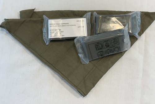 Cravat Muslin Compressed Triangular Bandages, Military Style Lot Of 3 ...