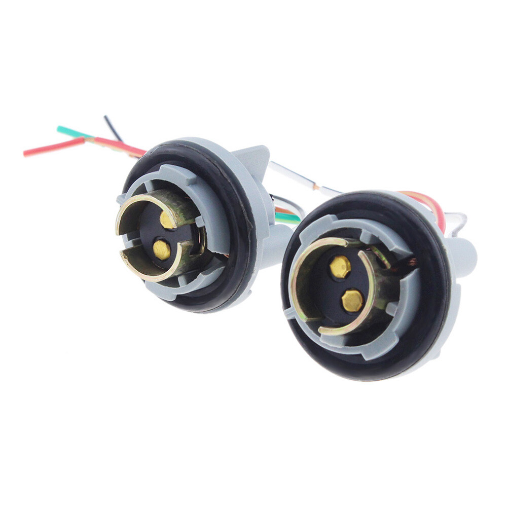 1157 1158 2057 2357 4X Plug Wiring Harness Sockets For Turn Signal ...