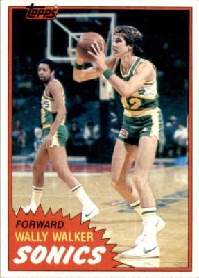 1981-82 Topps Basketball Wally Walker (A) RC Seattle SuperSonics #W100 ...