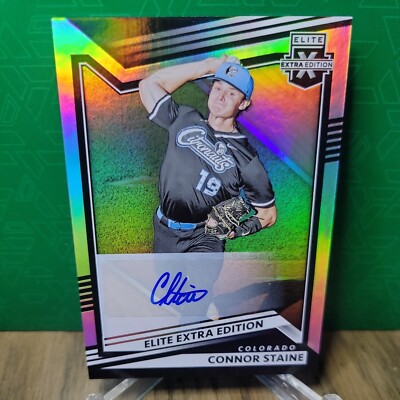 2022 Panini Elite Extra Edition Signatures #146 Connor Staine Auto ...