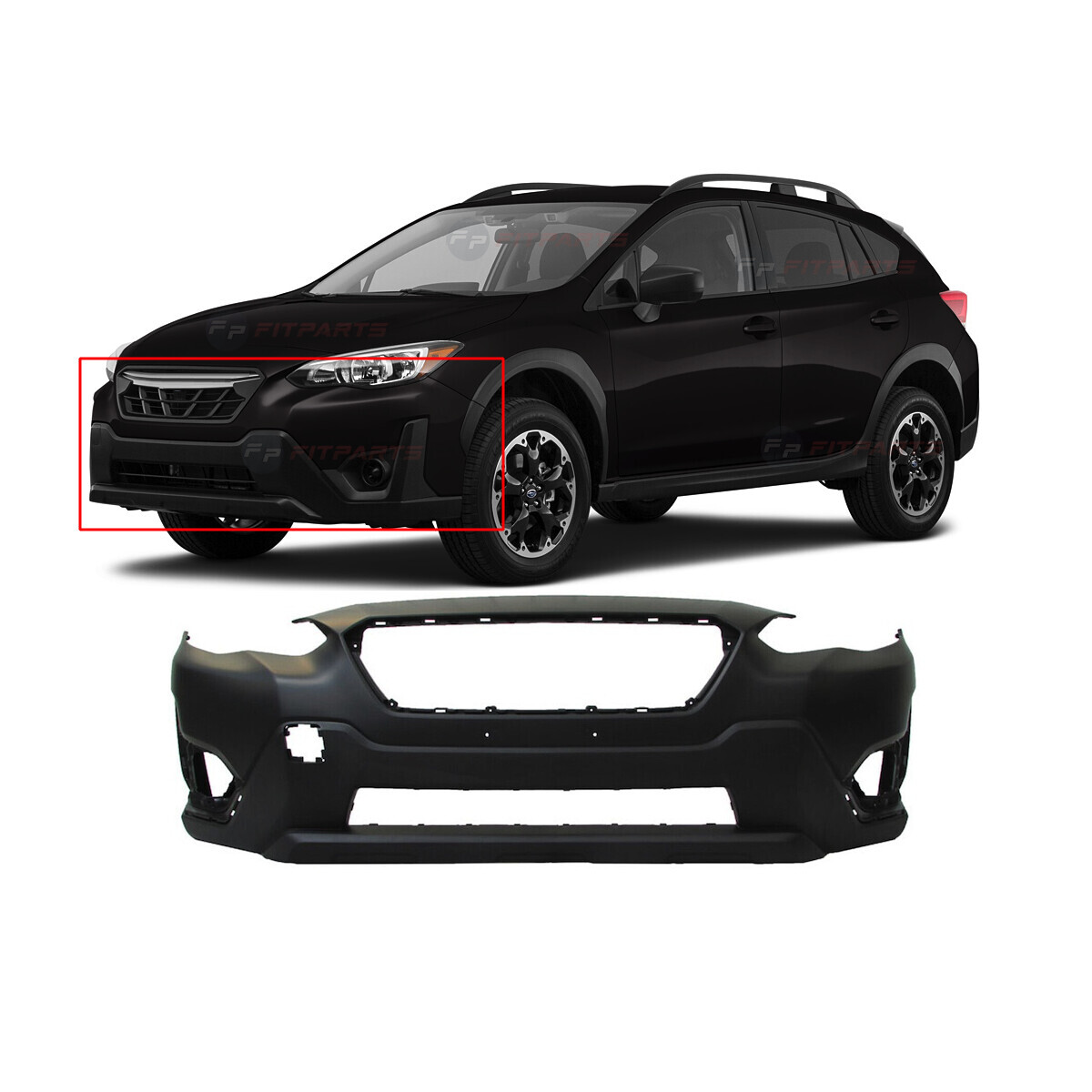 Front Bumper Cover For Subaru Crosstrek 2021-2023 Primed 57704FL030 ...