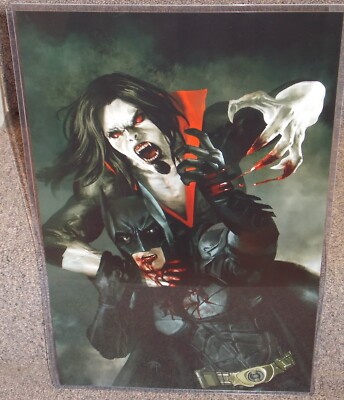 Batman vs Morbius Glossy Art Print 11 x 17 In Hard Plastic Sleeve | eBay