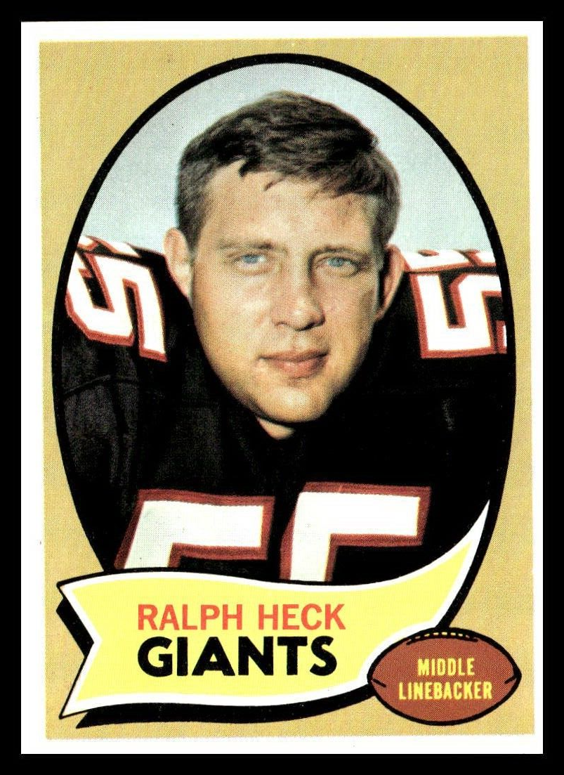 1970 Ralph Heck Topps Football Rookie Rc #127 EX-MT *NICE* SET BREAK | eBay