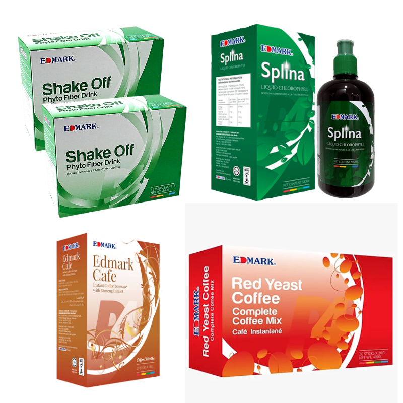 Edmark weight loss kit. 2 Shake off +1Chlorophyll + ginseng and red yeast coffee | eBay