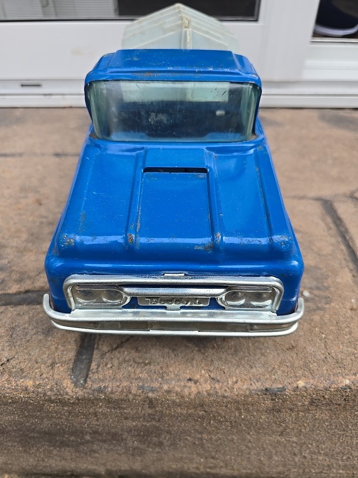 Vtg 1960's Buddy L Kennels Pickup Truck Tin Toy Blue. | eBay