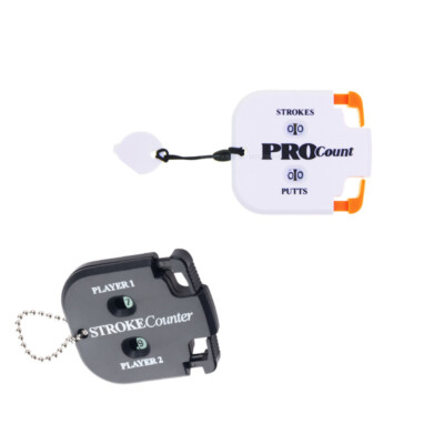 2Pcs Golf Score Shot Stroke Counter Clicker w/ Keychain Score Keeper ...