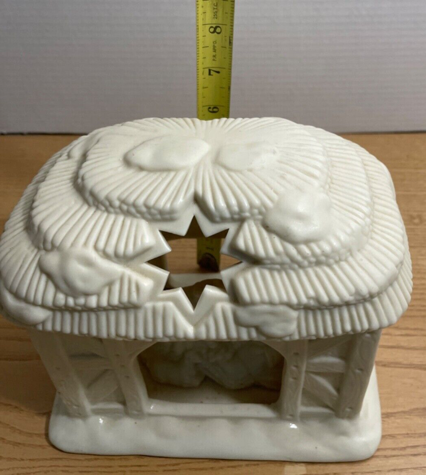 Partylite Christmas Nativity Candle Holder O Holy Night Porcelain ...