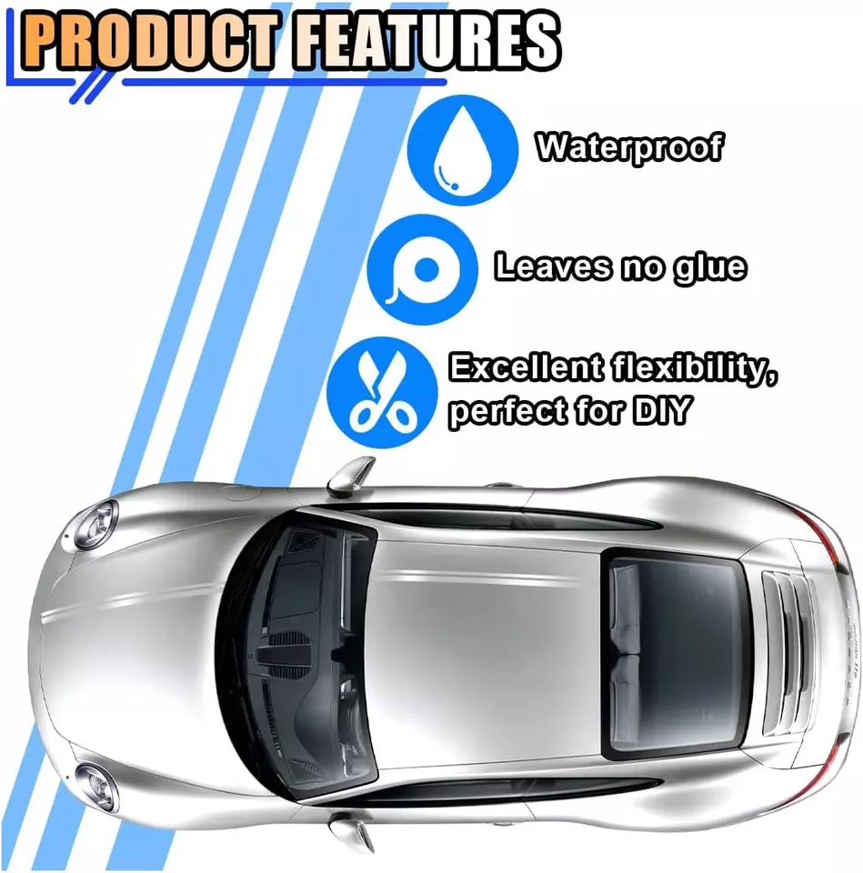 32Feet Vinyl Pinstriping Pin Stripe Double Line Car Tape Decal Sticker ...
