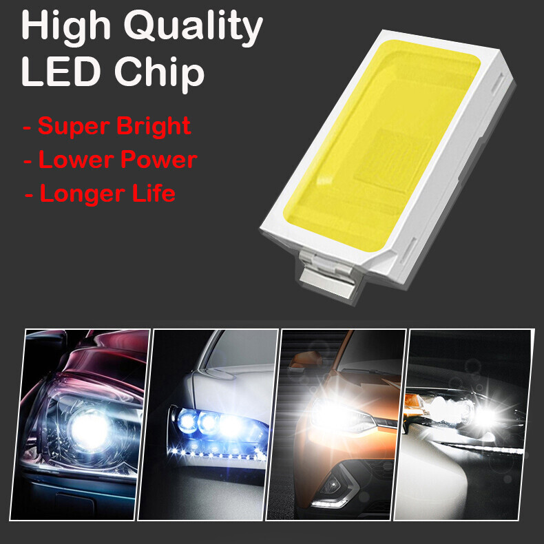 Fits For CADDY LED XENON BRIGHT WHITE DRL DAYTIME RUNNING LIGHT BULBS ...