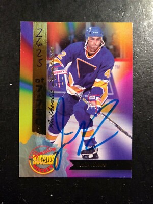 JAMIE RIVERS 1995-96 Signature Rookies Autographed #36 St. Louis Blues ...