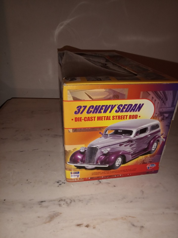 First Gear Car Quest Diecast 1937 Chevy Sedan Metal Street Rod W/box ...