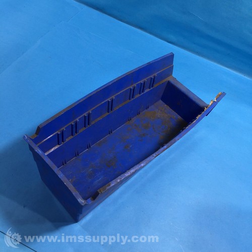 Color Blue Plastic Stacking Storage Bin, 12'' LG USIP | eBay