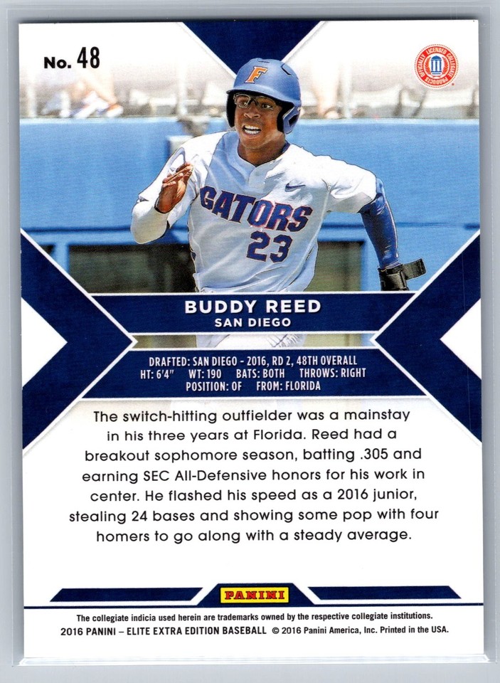 Buddy Reed 2016 Elite Extra Edition Aspirations Blue /75 #48 | eBay