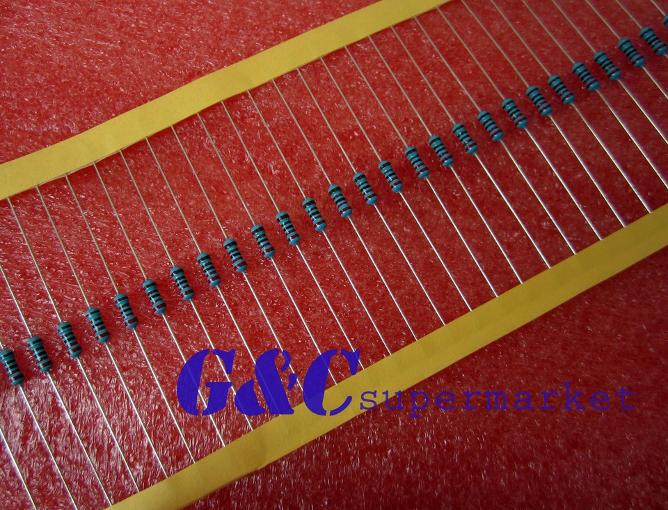 1000PCS 470Ω 470 Ohm 1/4W 0.25W 1% accuracy Metal Film Resistors RoHS R ...