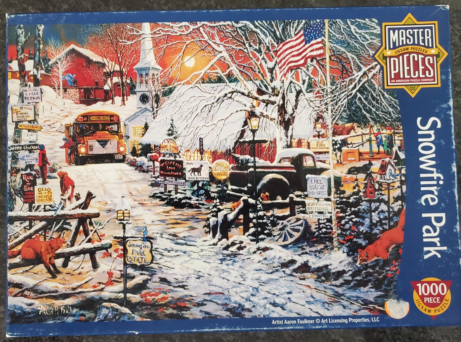 Master Pieces Snowfire Park Aaron Faulkner 1000 Piece USED | eBay