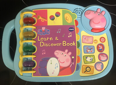 VTech Peppa Pig Let's Chat Learning Phone, Learn And Discover Book ...