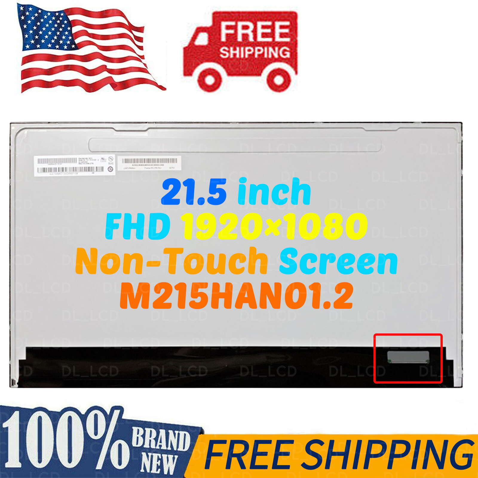 21.5" for HP 22-B 22-b013w 22-b016 LCD Non-Touch Screen 862848-002 ...