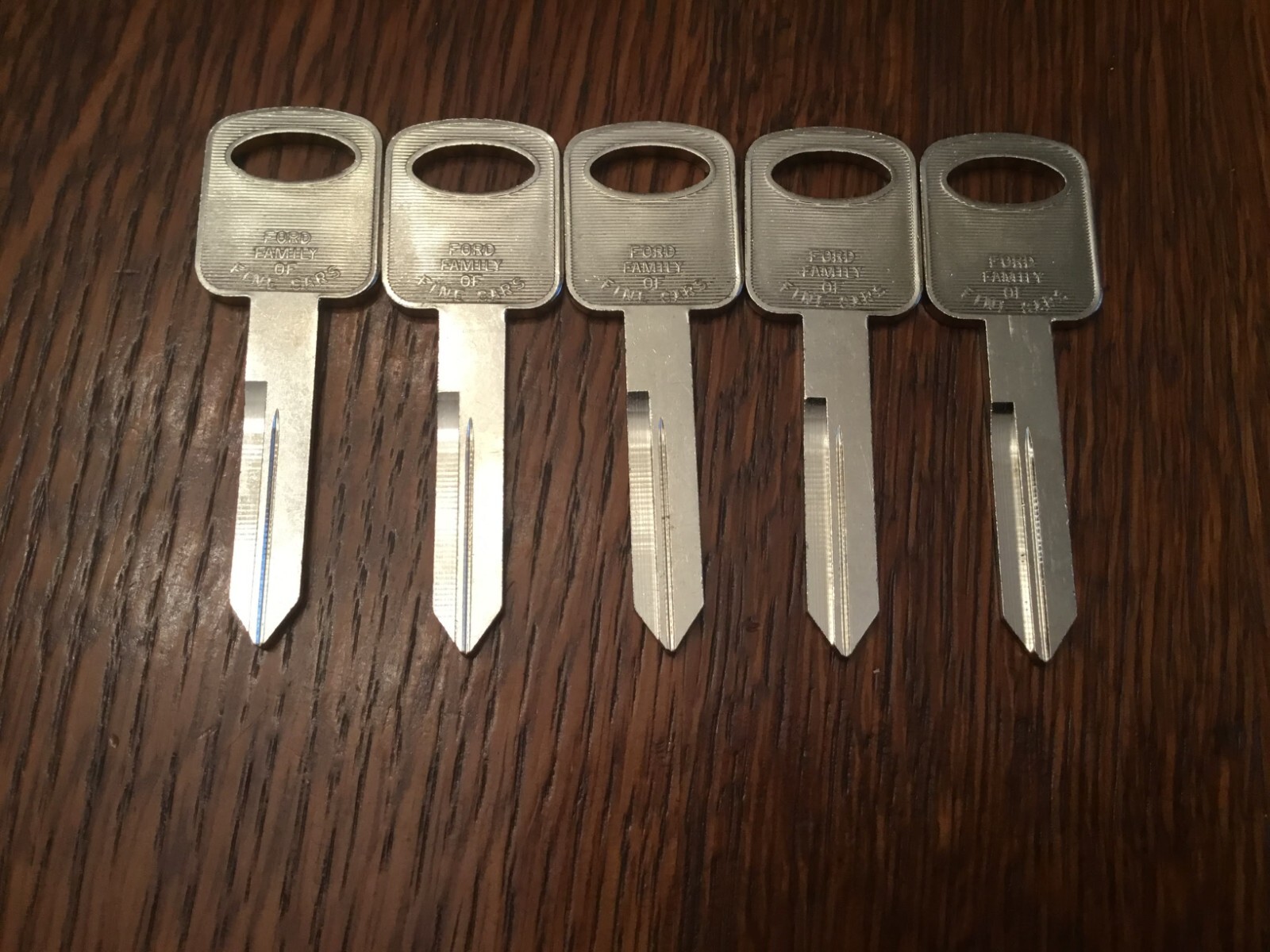 Lot of 5 Ford Family of Fine Cars H75 Keys Uncut Blanks Curtis | eBay