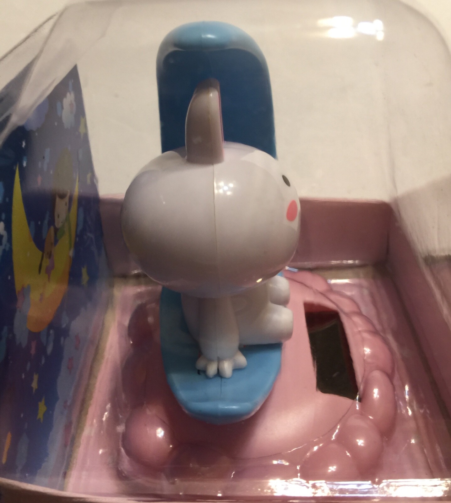 Solar Dancing Rabbit on moon Bobble Toy USA Seller!! | eBay