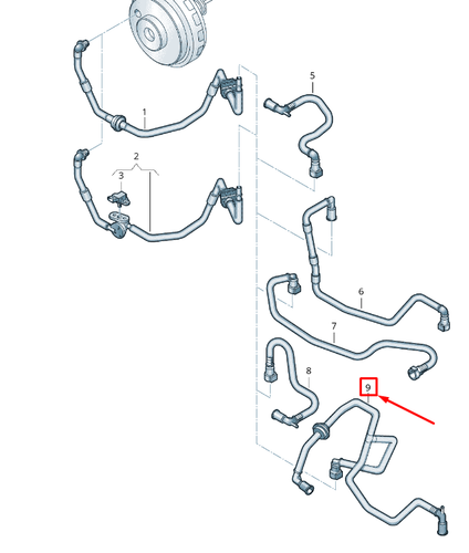 NEW VW TOUAREG 7P VACUUM PIPE WITH NON-RETURN VALVE RHD 7P6611931AA | eBay