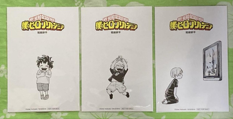My Hero Academia MHA Volume 42 Bonus 3Piece Postcard Set Limited ...