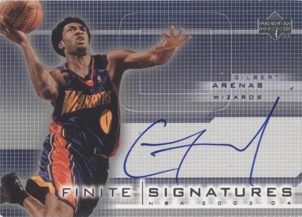 2003-04 Upper Deck Finite - Signatures #GA Gilbert Arenas for sale ...
