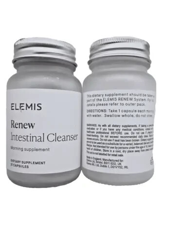 Elemis Renew Intestinal Cleanser 21 Capsules 21 Day 1 Bottle Sealed New ...