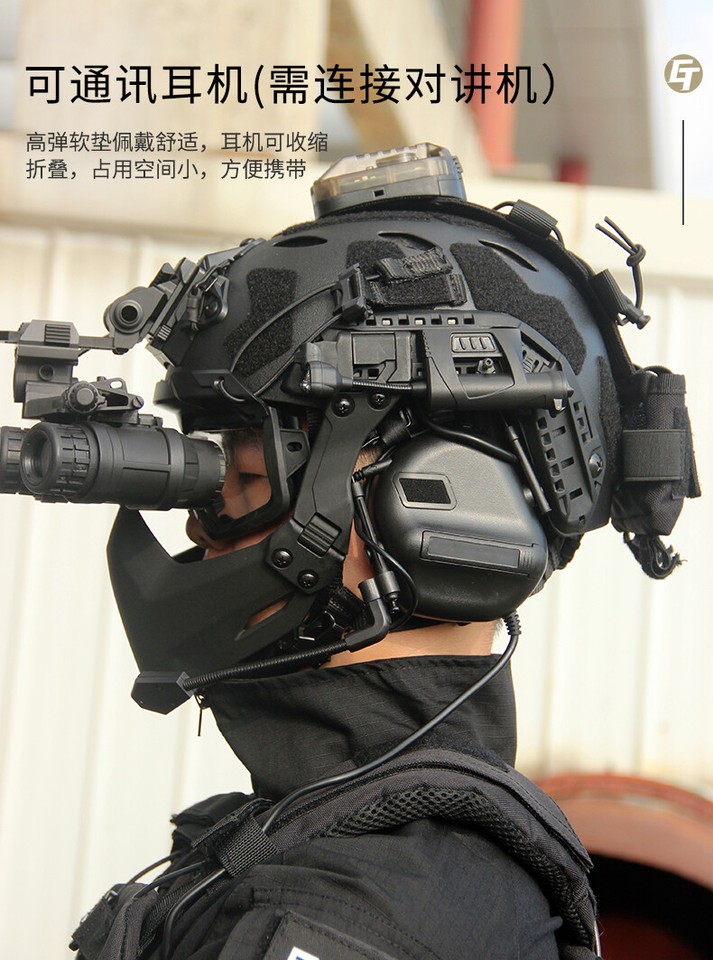 FAST SF Tactical Helmet Night Vision Goggles Protective Helmet Mask ...