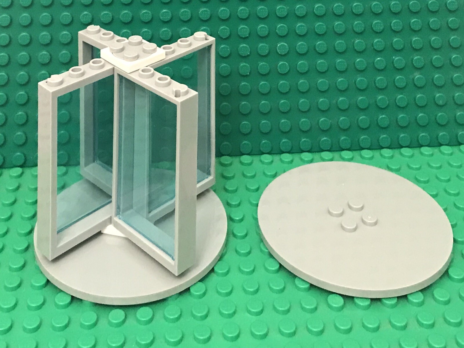 Lego City Town Light Bluish Gray Revolving Door,Trans-light Blue Glass ...