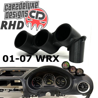 Triple RHD gauge pod mount for 2002-2007 Impreza WRX functional defrost ...