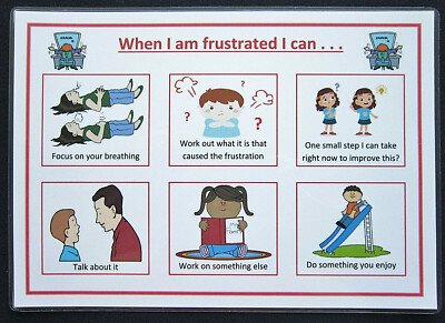 WHEN I AM FRUSTRATED CHART - ADHD Autism SEN Visual Aid Dementia ...