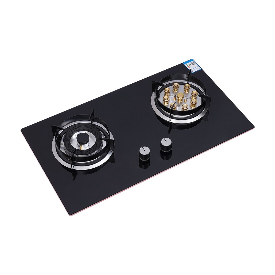 New Portable Gas Stove Built-in 2 Burner GAS Cooktop Stove Indoor ...