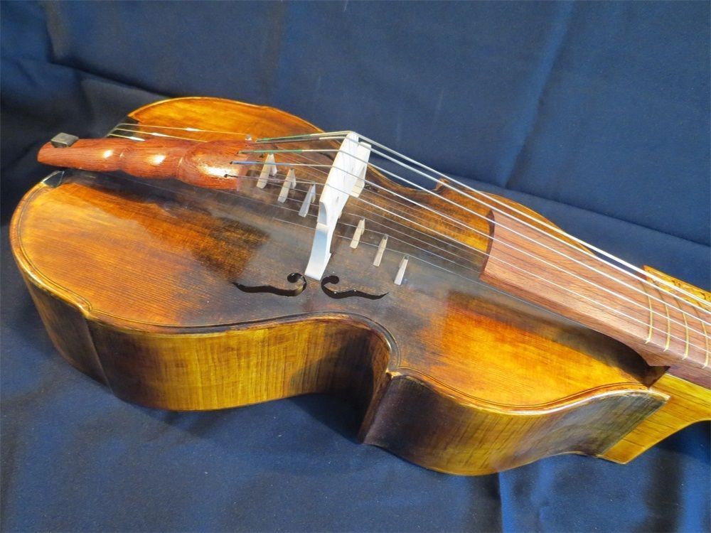 SONG Maestro (6x8) strings 19 1/4"viola da gamba baryton with 7 bridges ...