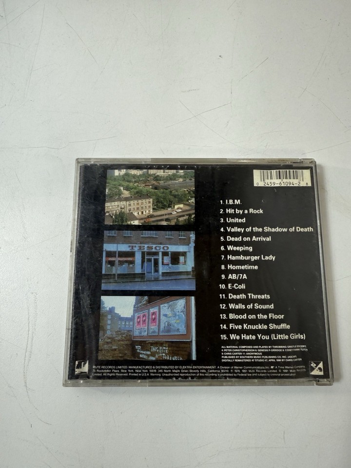 Throbbing Gristle - D.o.A. Third & Final Report CD Mute Industrial ...