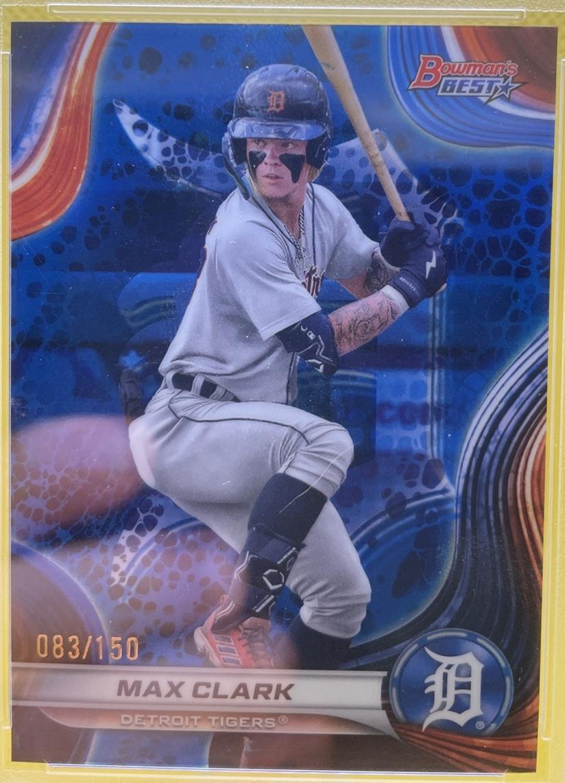 2024 Bowman's Best - Top Prospects Max Clark #TP-7 Blue Refractor /150 ...