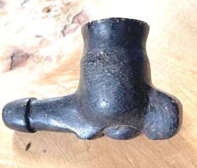 UNIQUE? (Ca. 1600'S) STEATITE PIPE. MONOLITHIC AX. SHAMANIC SPIRITIUAL ...