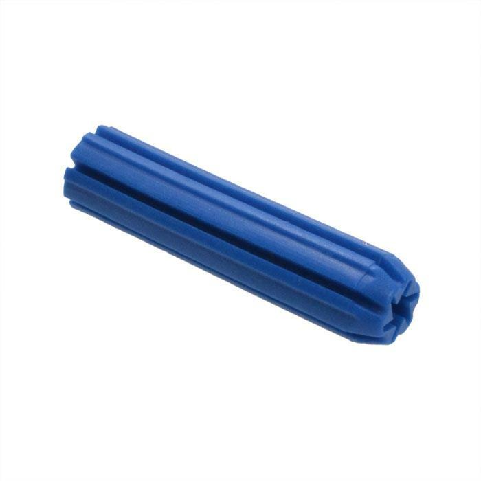 Qty 10 Blue Wall Plug 8mm x 50mm Anchor Fixing Star Plastic Masonry ...