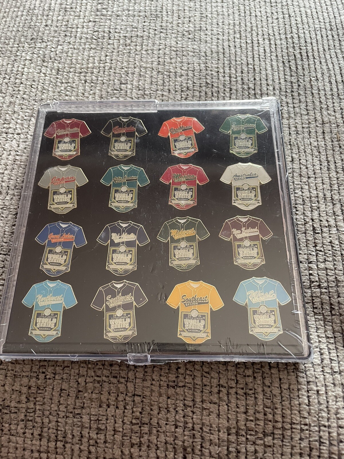 2015 Complete Jersey 16 Pin Set - Little League World Series Pins - New ...