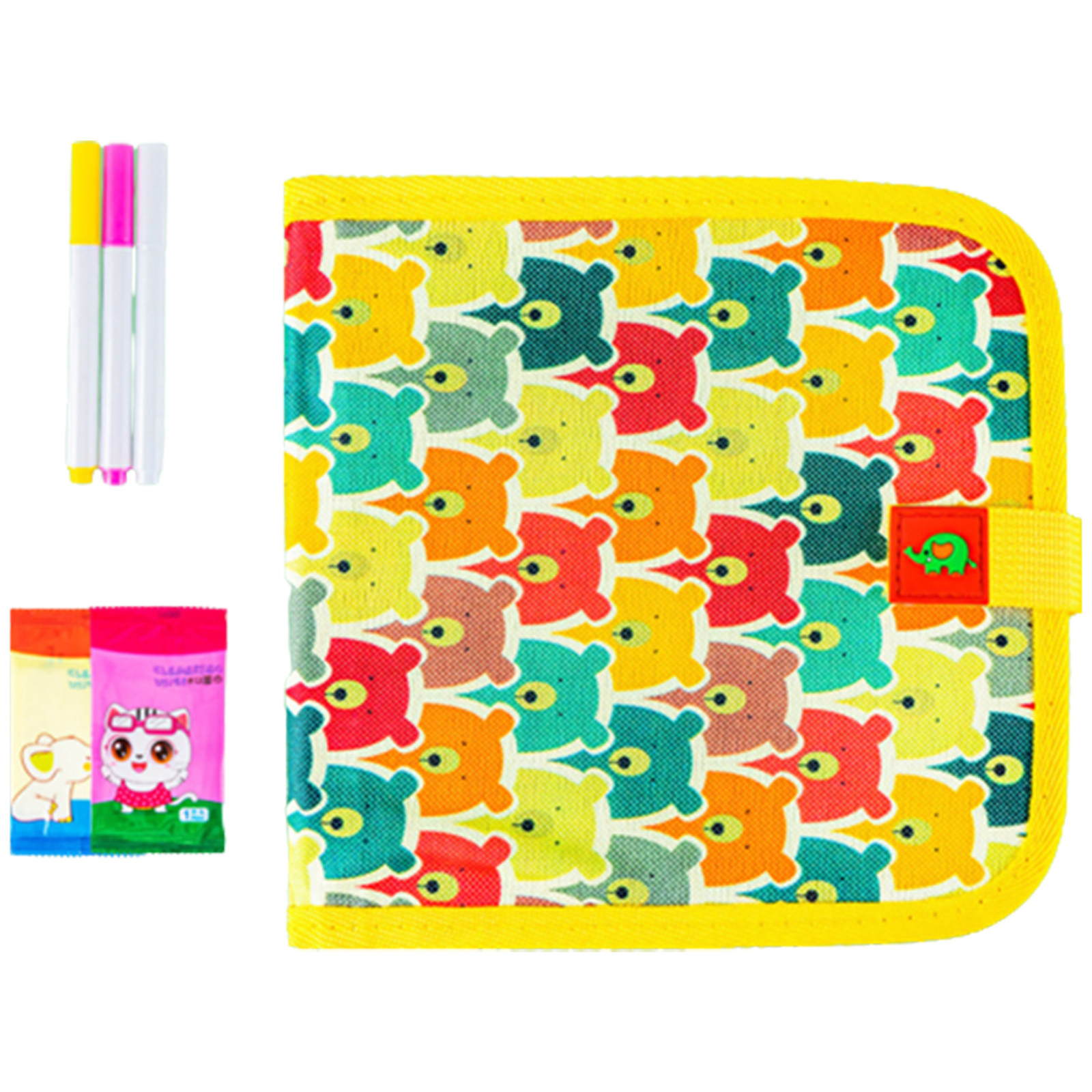 Kids Erasable Doodle Book Activity Portable Reusable Drawing Board Book ...
