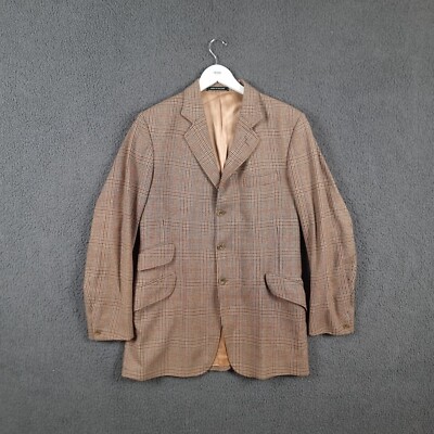 Vintage PYTCHLEY Jacket Mens 40 Brown Tweed 100% Wool Hacking Phillips ...