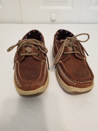 Reel Legends Mens Outrigger Casual Sports Boat Shoes Size 7.5 Wide Dark ...