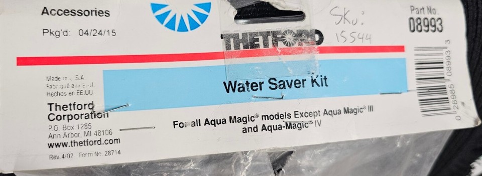 Thetford 08993 Sink Sprayer Water Saver Pack Aqua Magic Replacement ...