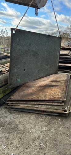 Steel Road Plates 2.4m x 1.2m. 1.8m X 1.2m. 1.2m X 1.2m. 6.25mm 12.5mm ...