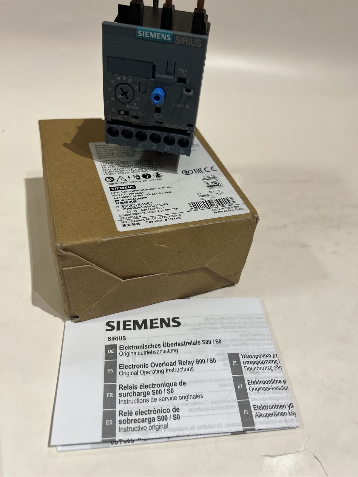 Siemens 3rb3026-1vb0 Relay 3RB30261VB0 Broken Posts for sale online | eBay
