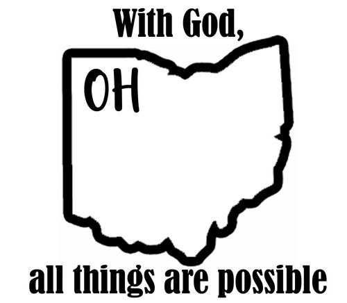 OHIO STATE MOTTO With God, all things are possible Decal Sticker FREE ...
